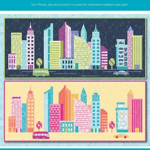 Cityscape Night From Benartex Contempo Fabrics - Etsy