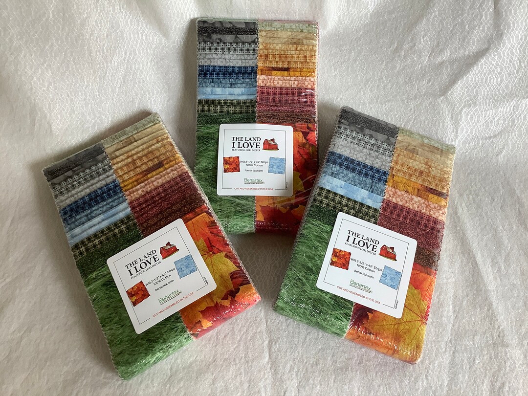 The Land I Love Strip-pies 40 2-1/2 Jelly Roll Strips - Etsy