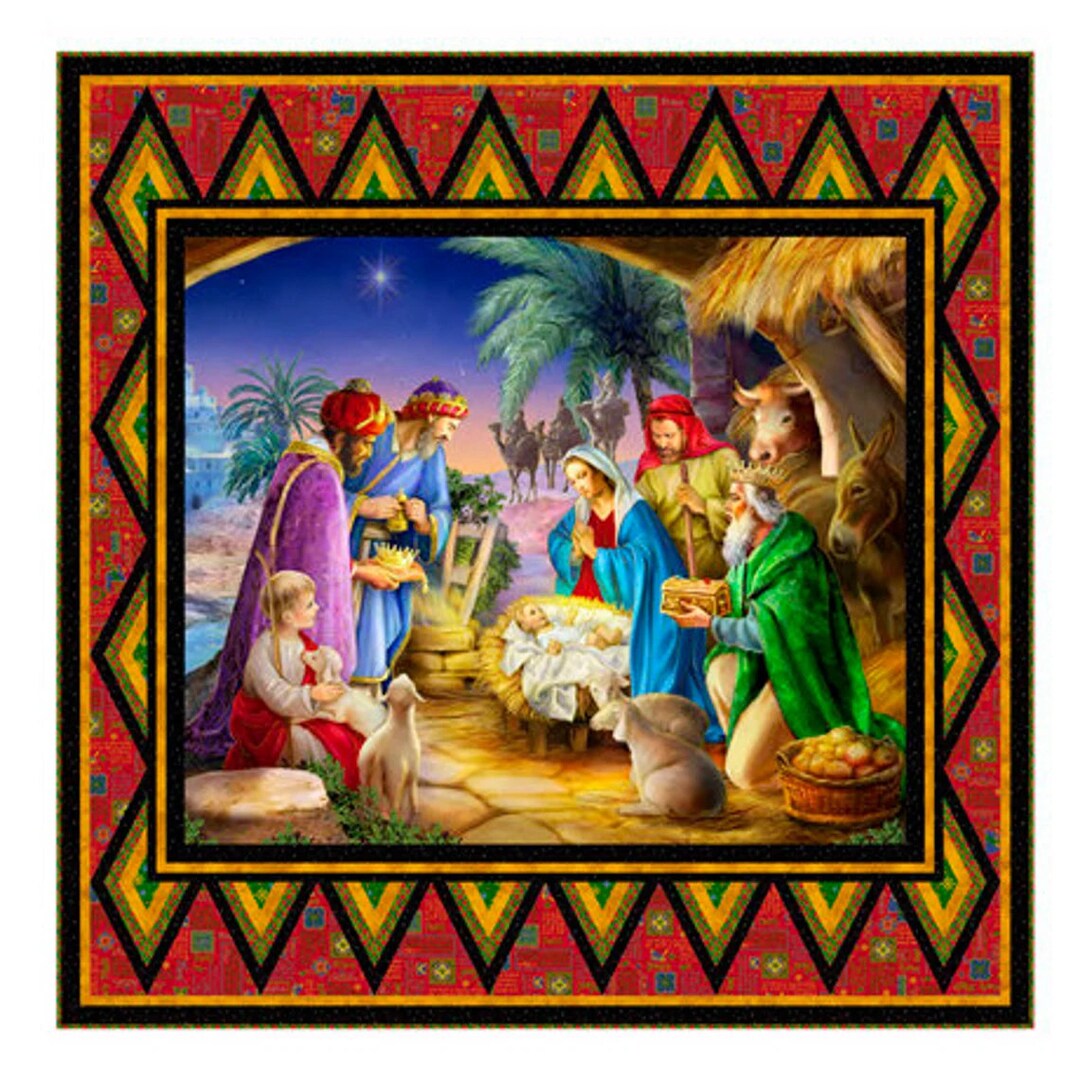 The Nativity Quilt Kit From Quilting Treasures - Etsy