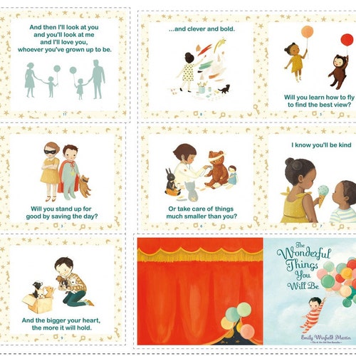 The Wonderful Things You Will Be. Nursery Quote Print. Book - Etsy