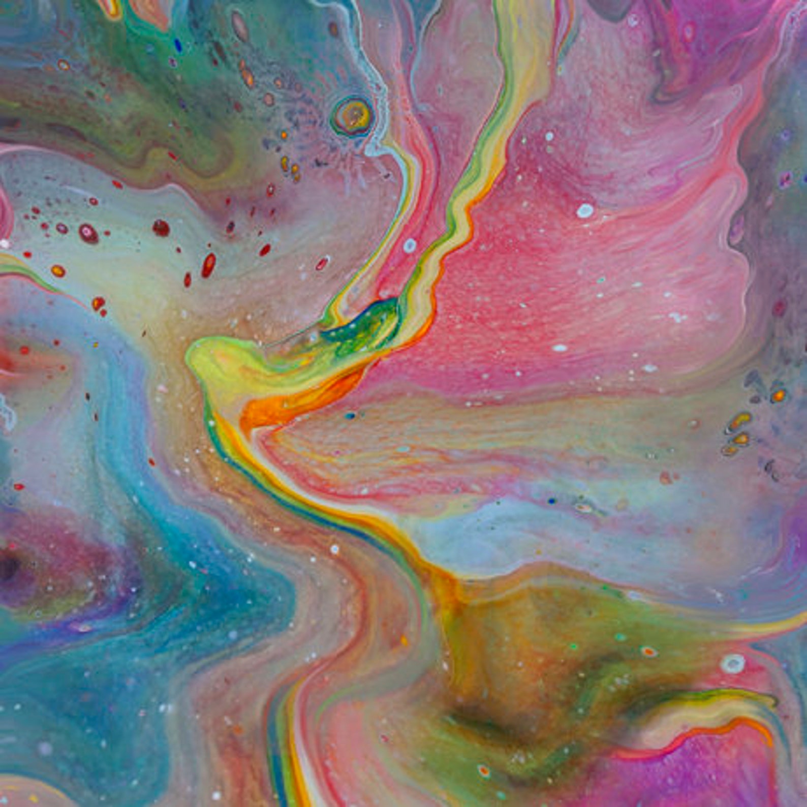 Luminous Whirl Pastel From Quilting Treasures | Etsy