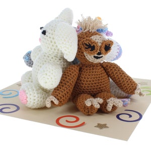 Crochet Kit Amigurumi Make A Little Sloth Friend - Great for the ...