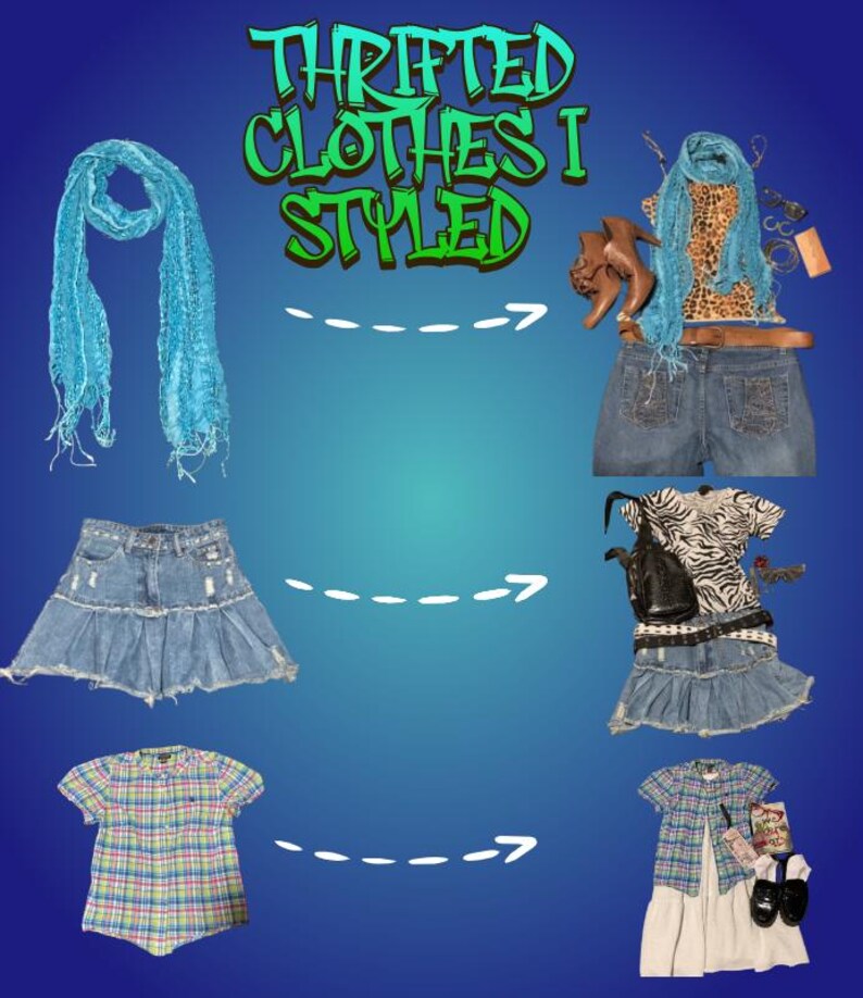 Grunge Alt Style Bundle – Custom Thrifted Outfit Box With Edgy Layers ...