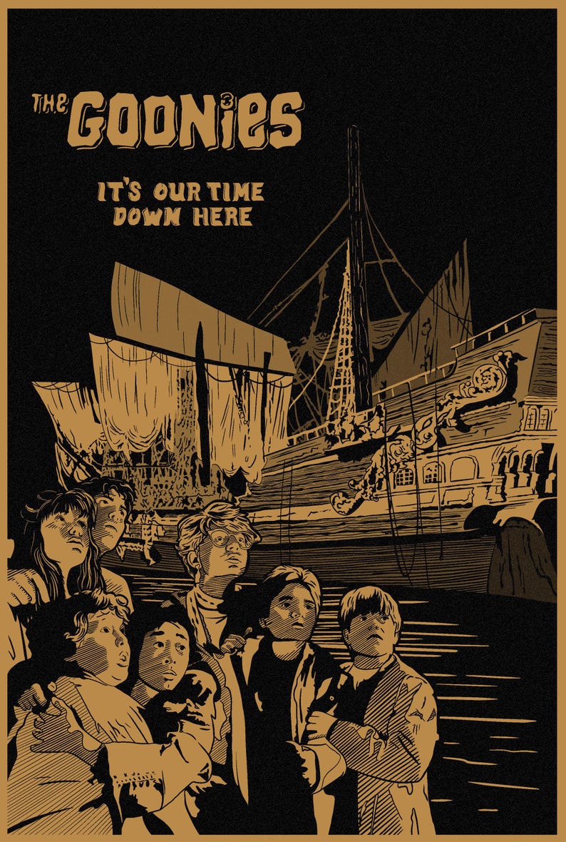 The Goonies - Monochromatic Vintage - Etsy
