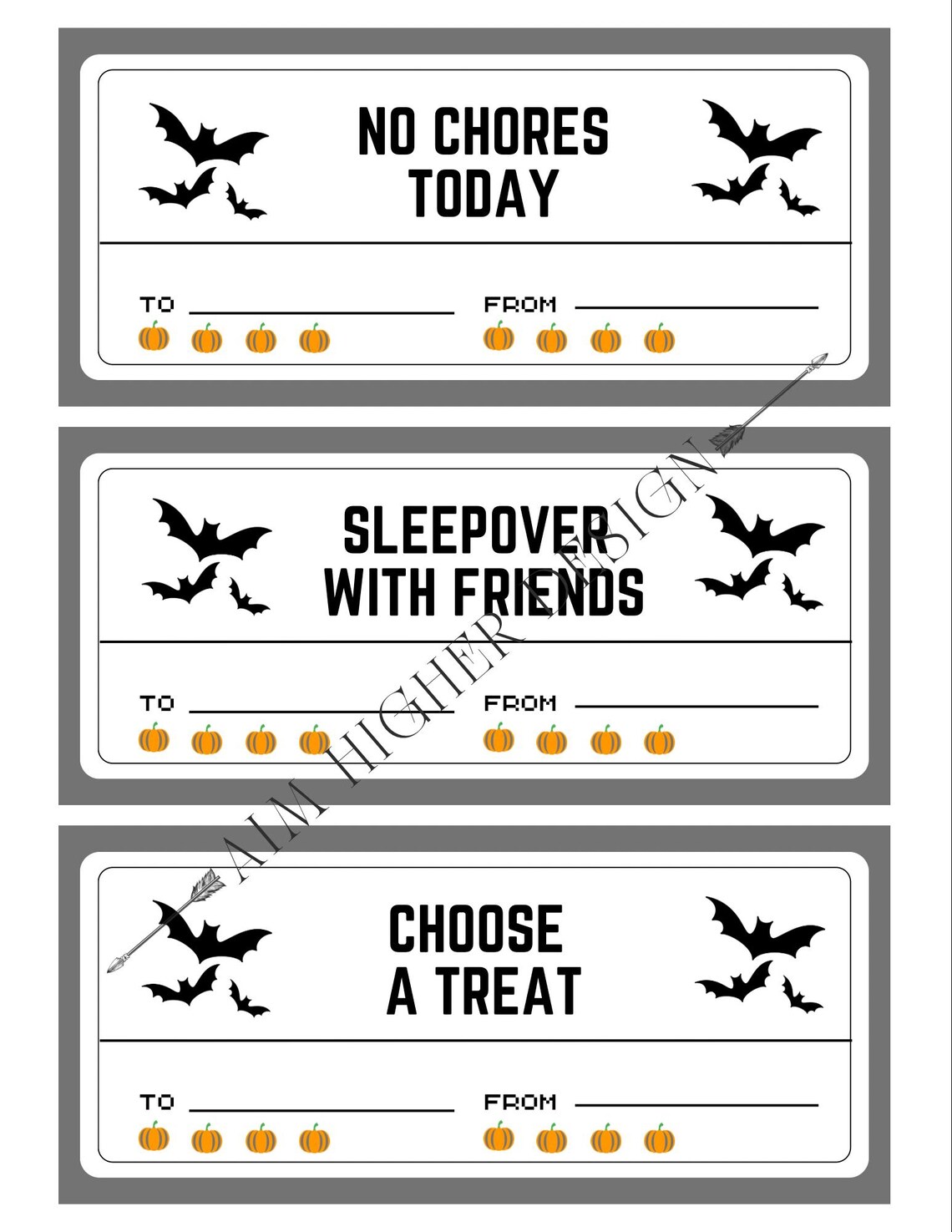 Spooky Savings: Halloween Printable Coupon Tickets - Etsy
