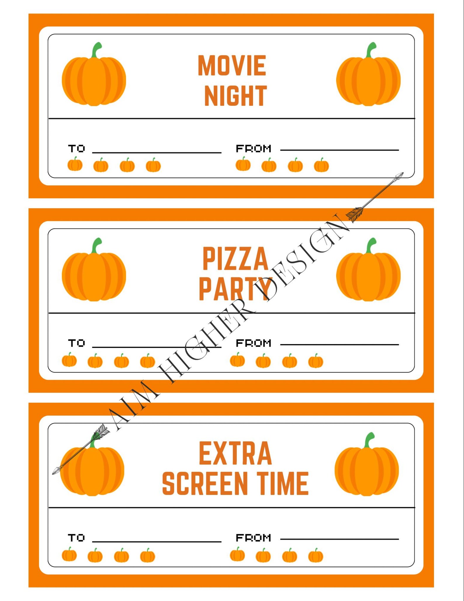 Spooky Savings: Halloween Printable Coupon Tickets - Etsy