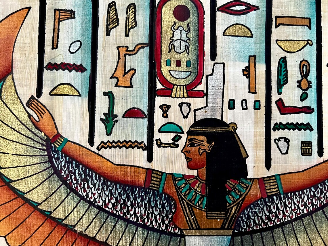 Genuine Egyptian Hand Painted Papyrus - Etsy