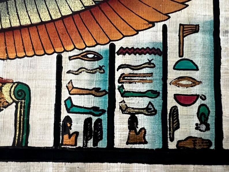 Genuine Egyptian Hand Painted Papyrus - Etsy