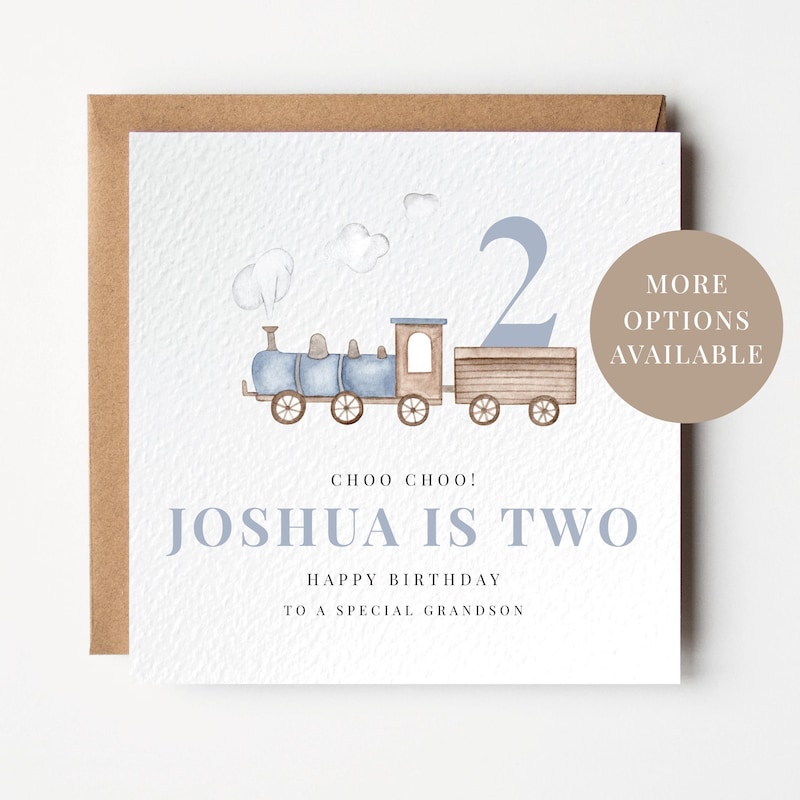 2nd Birthday Card - Etsy UK