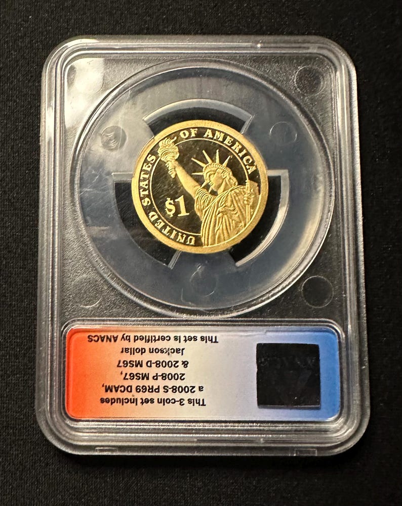 American Golden Dollar Collection Sacagawea Andrew Jackson Innovation ...