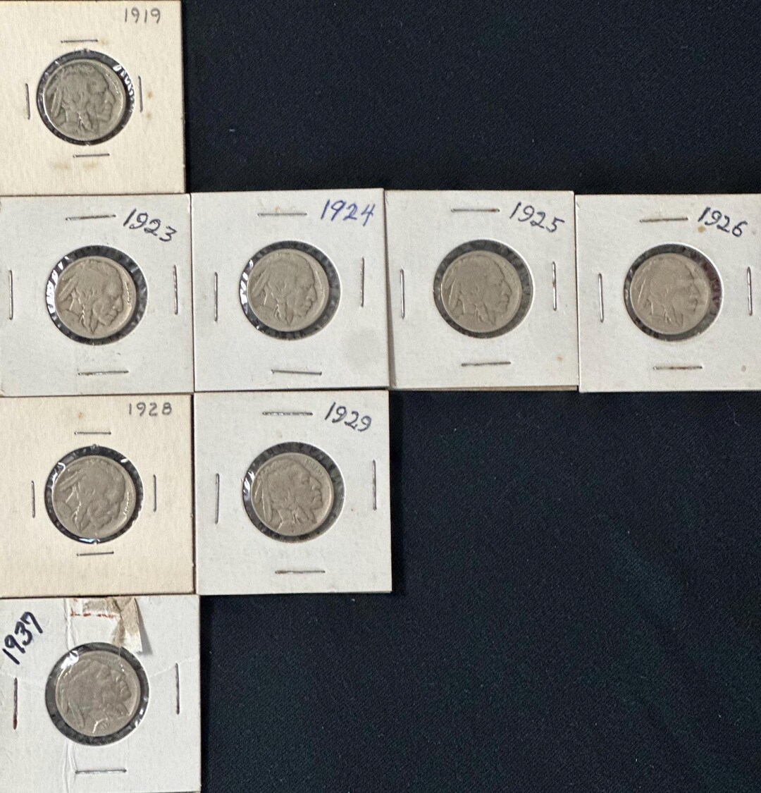 Buffalo Nickel Rare Coins Mint Dates Varied 1919-1937 - Etsy