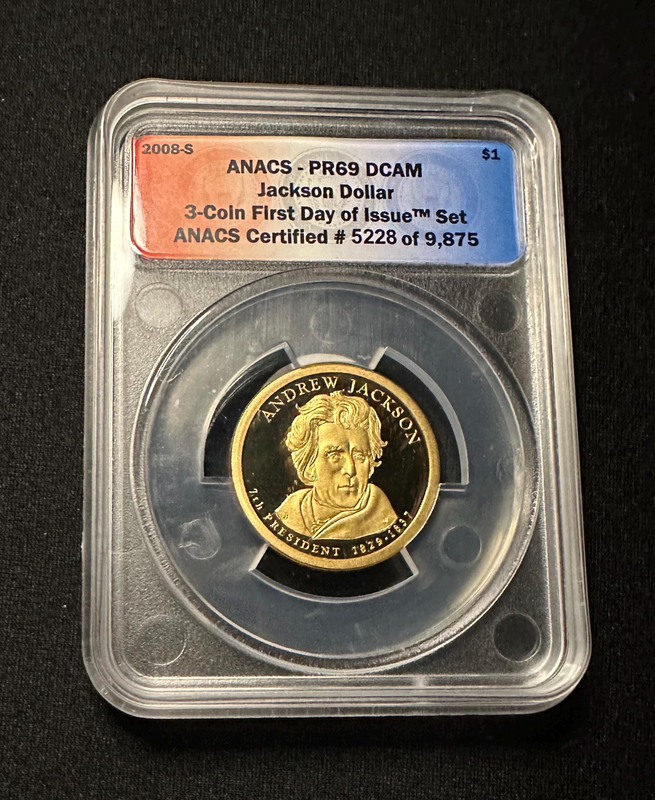 American Golden Dollar Collection Sacagawea Andrew Jackson Innovation ...