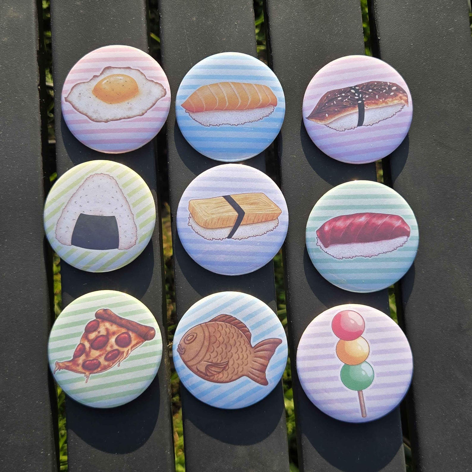 Food Buttons - Etsy