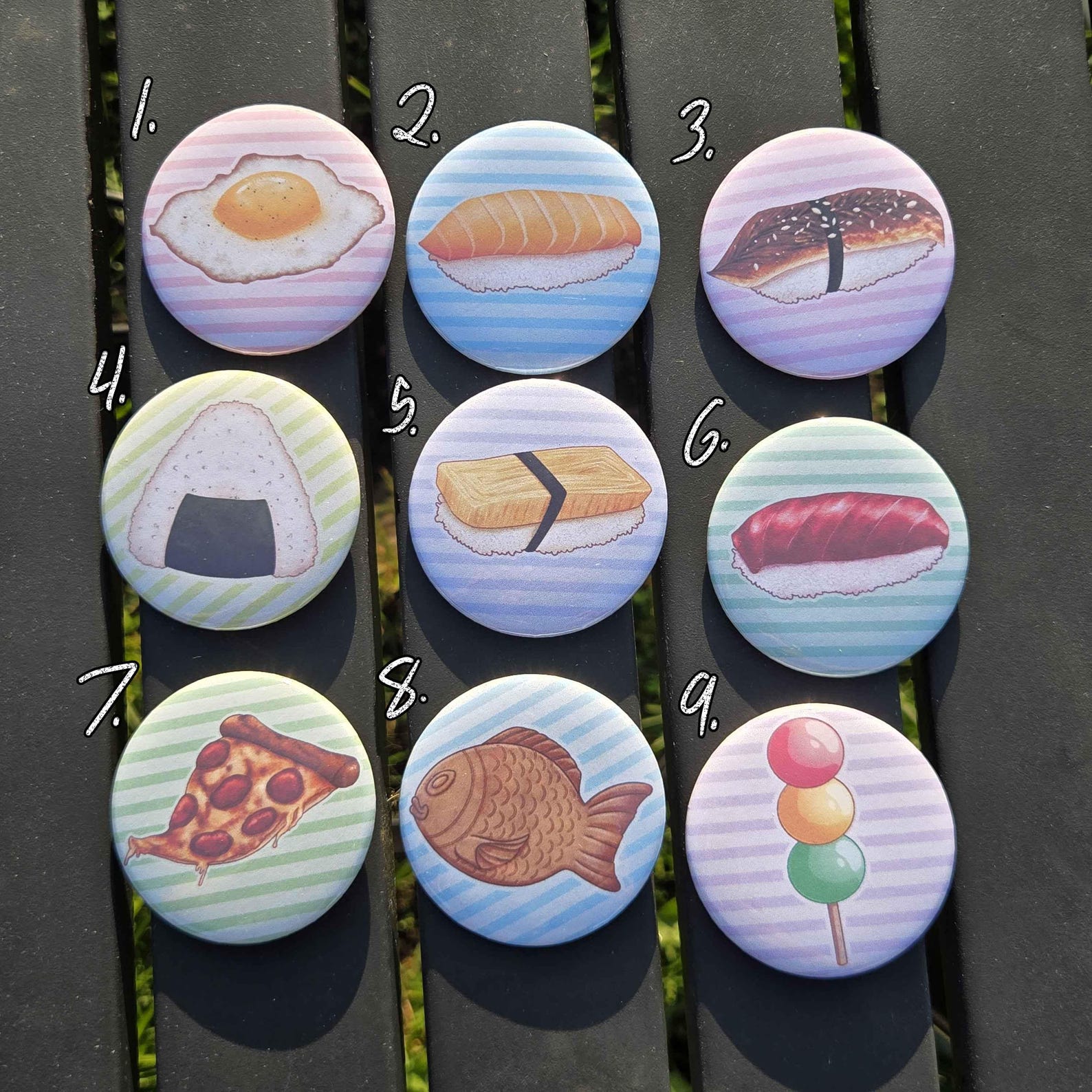 Food Buttons - Etsy