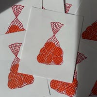 Handmade Lino Cut Blockprint With Lemon Print - Etsy