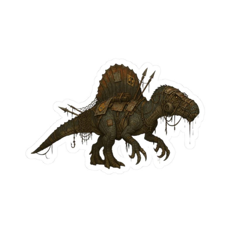 Spinosaurus Dinosaur Sticker - Apocalypse Creature Decal for Kids ...