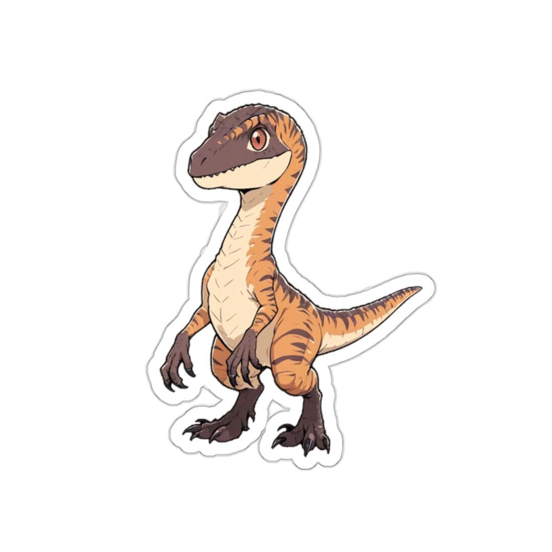 Velociraptor Dinosaur Sticker - Etsy