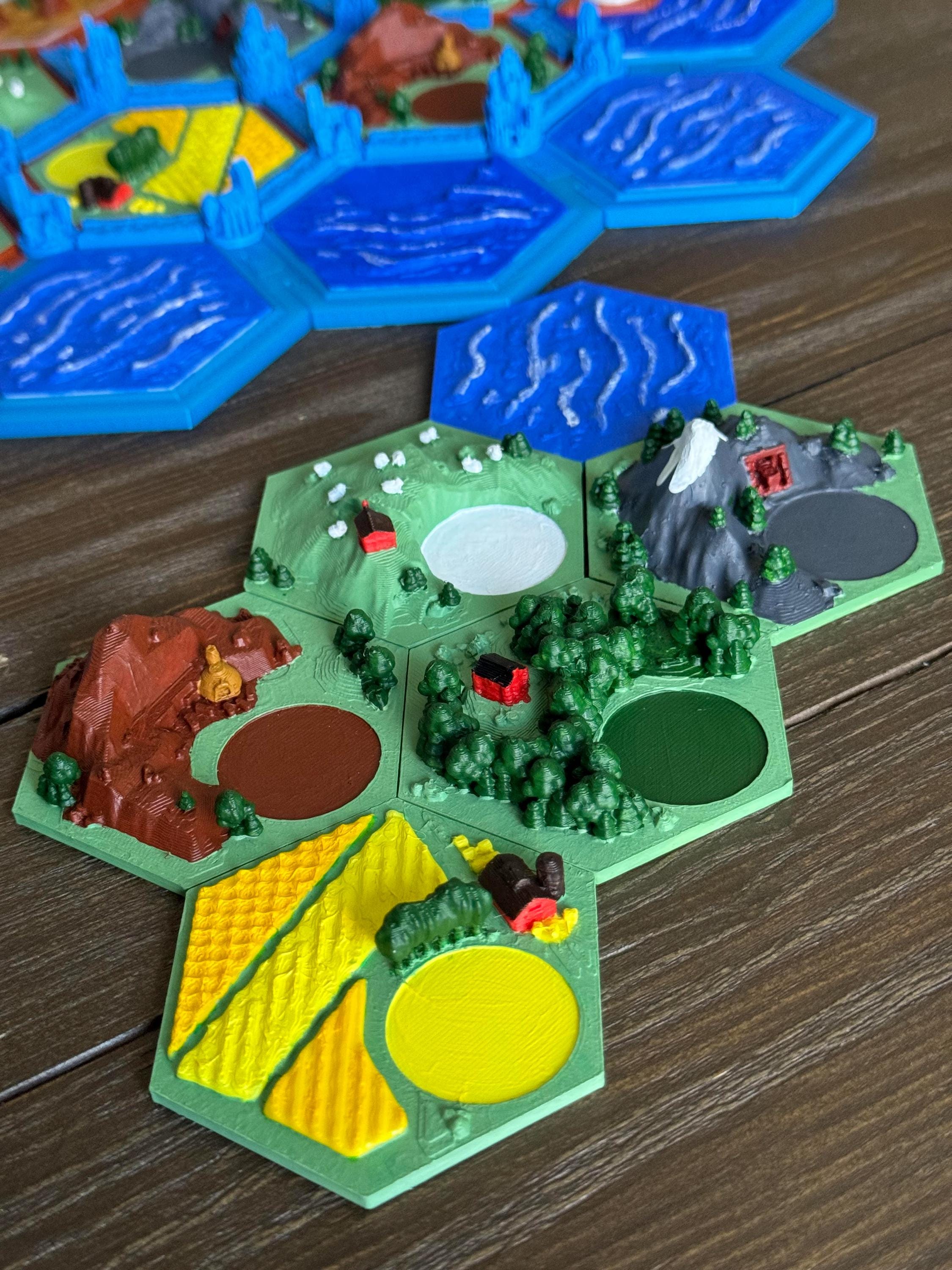 Settlers of Catan 3d Printed (DIY Paint) - Etsy