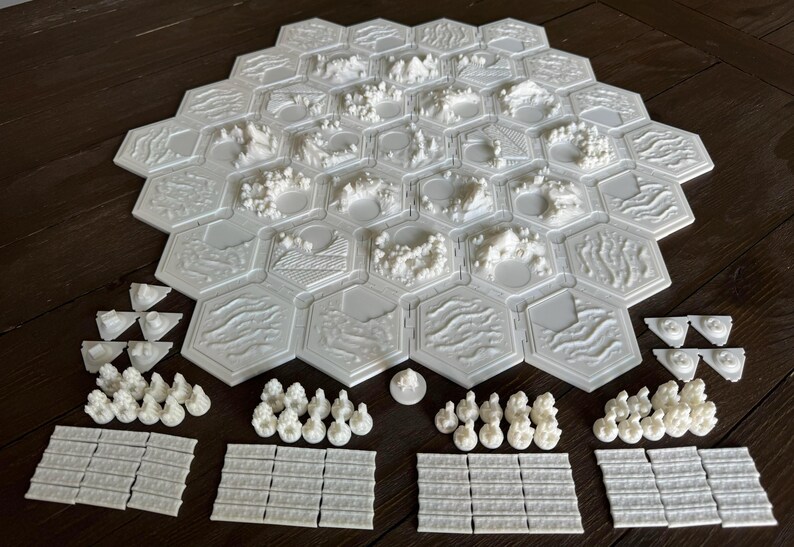 Settlers of Catan 3d Printed (DIY Paint) - Etsy