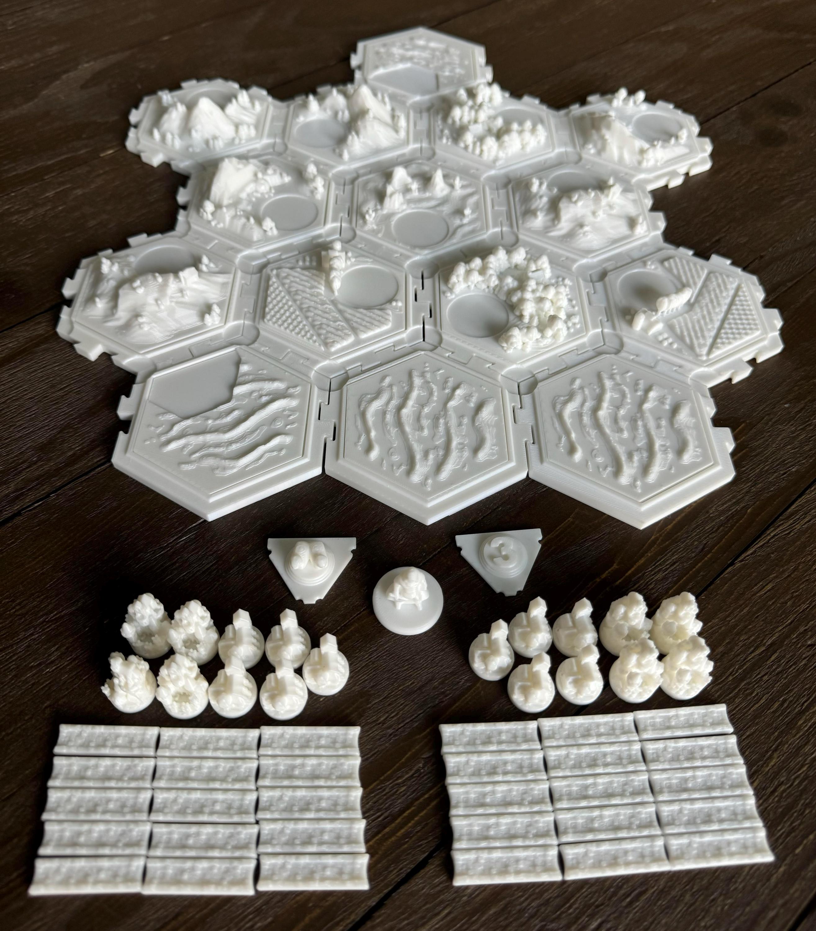 Settlers of Catan 3d Printed (DIY Paint) - Etsy