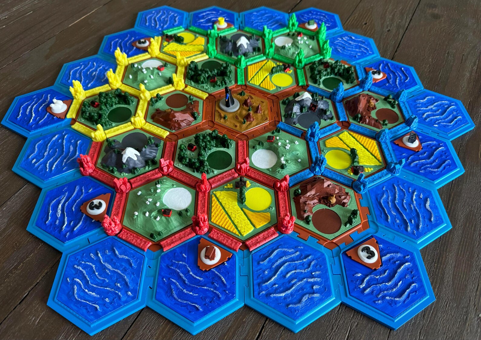 Settlers of Catan 3d Printed (DIY Paint) - Etsy