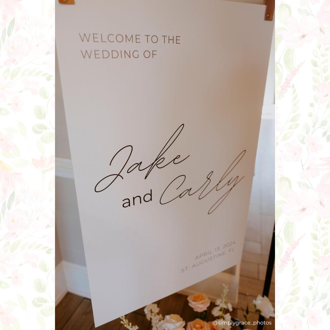 Wedding Welcome Sign Canva Template - Etsy