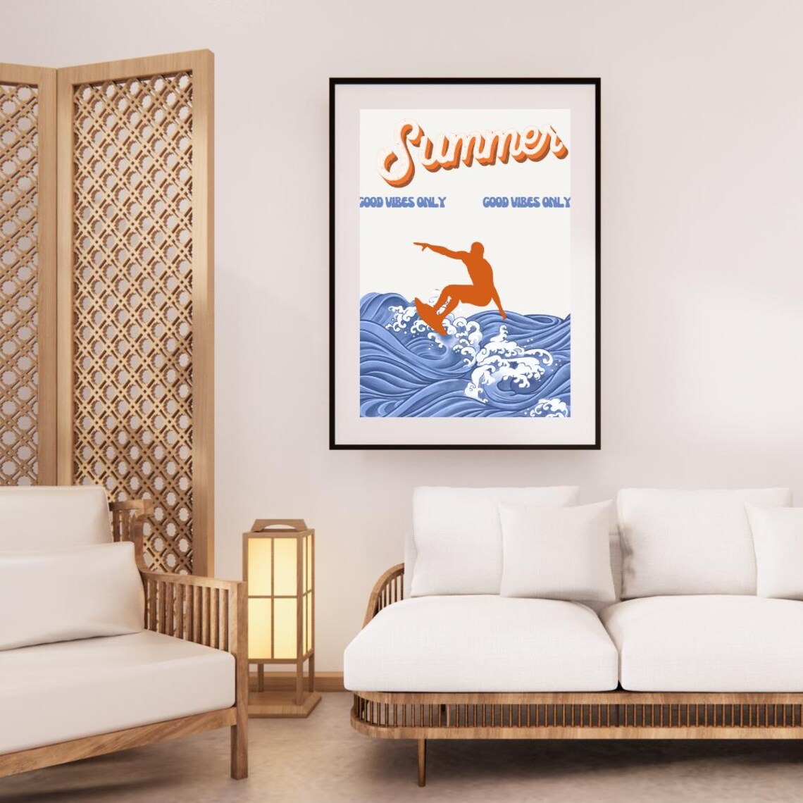 Surfers at Beach Print, Surfing Poster, Surfing Summer Poster, Summer ...