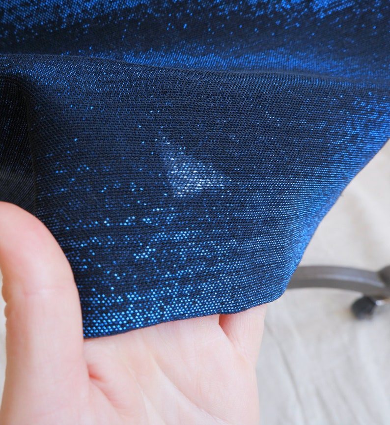 Vintage 60s Blue Metallic Two Piece Set With Disc Fringe/ - Etsy