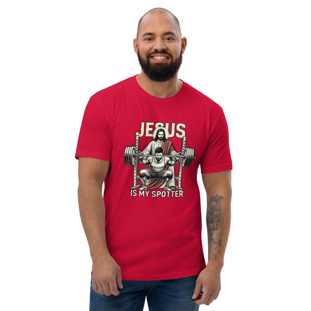 Jesus is My Spotter Fitted T-shirt - Etsy