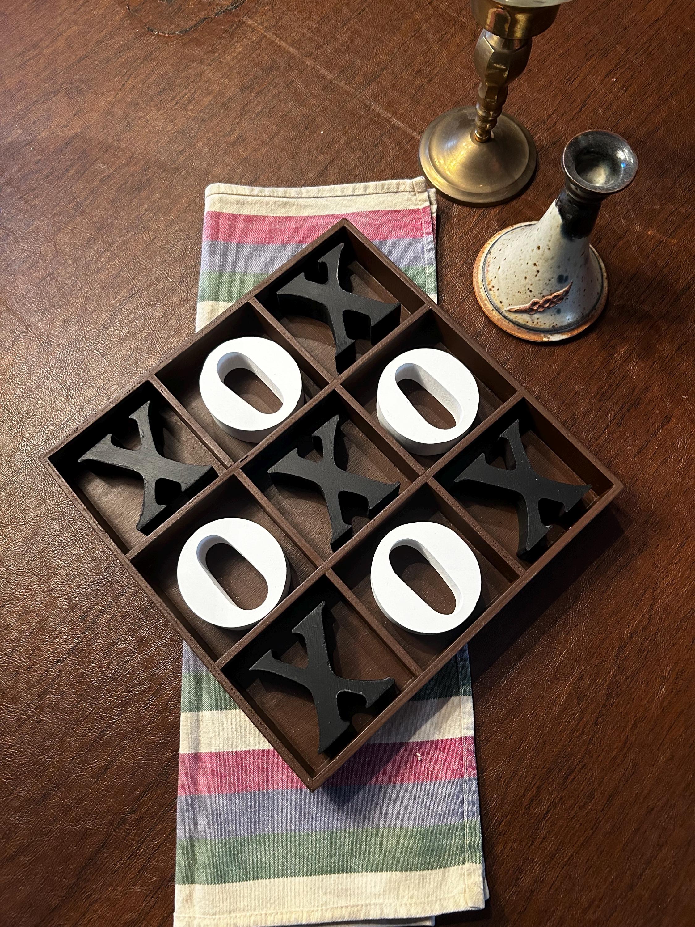 Wooden Tic Tac Toe Table Top Game, House Warming Gift - Etsy