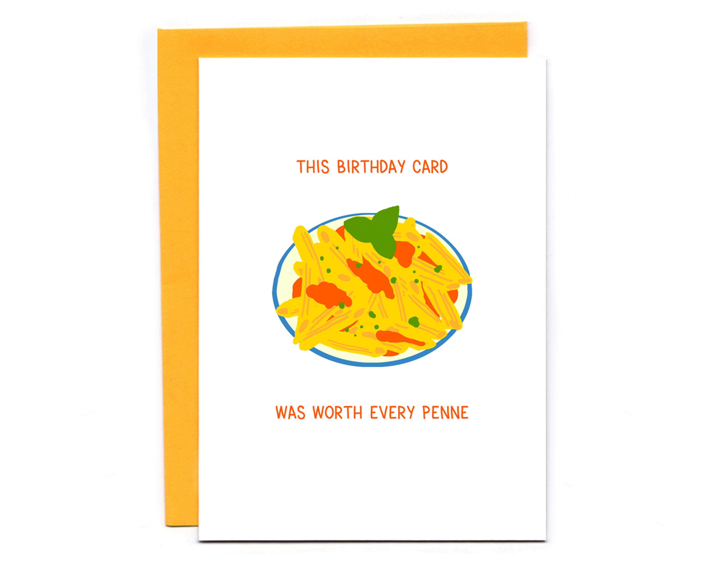 This Birthday Card Was Worth Every Penne Funny Birthday Card Noodle ...