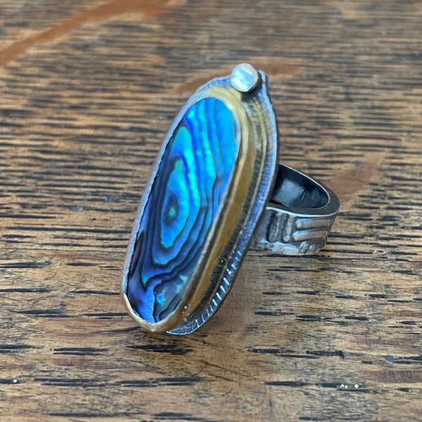 Abalone Ring - Etsy