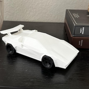 Lamborghini Countach Low Polygon Desktop Display Model Car Unique ...
