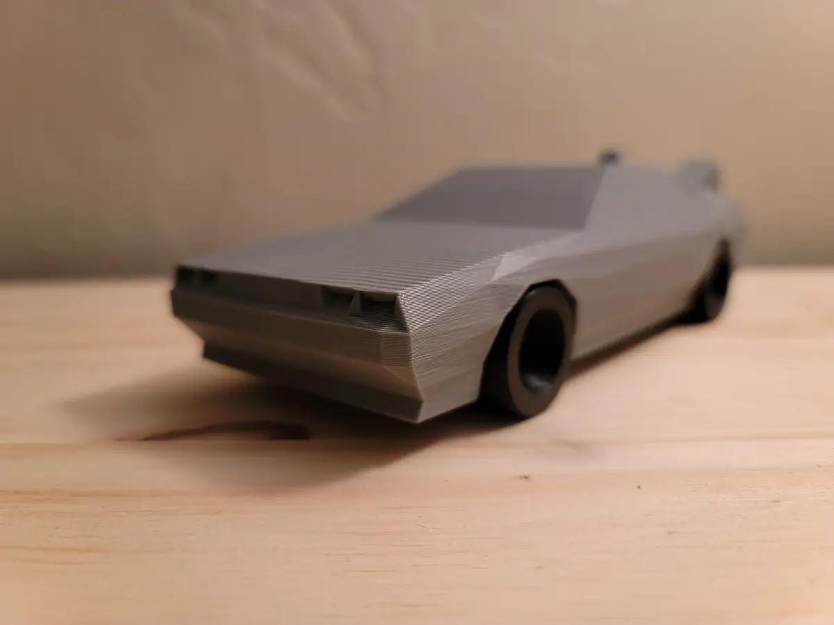 DMC Delorean Back to the Future Low Polygon Desktop Display Model Car ...