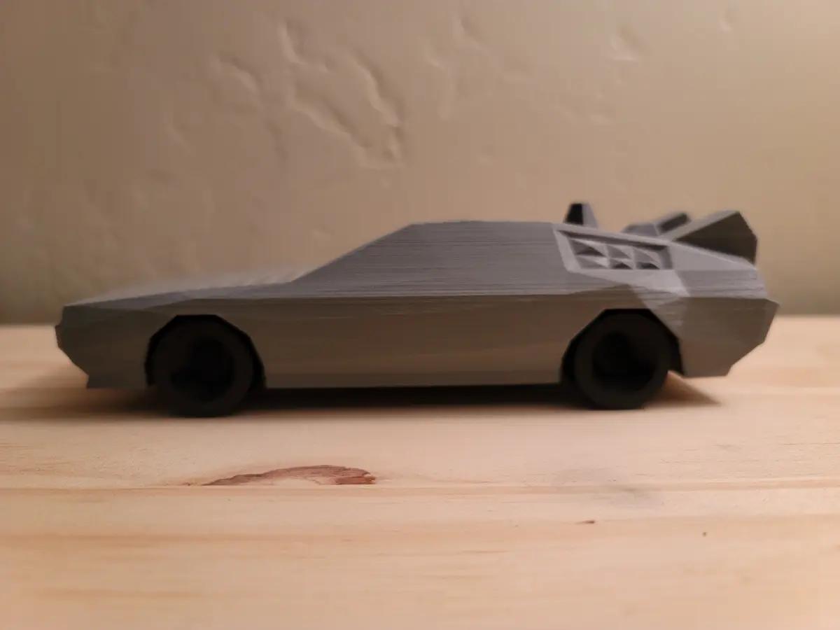DMC Delorean Back to the Future Low Polygon Desktop Display Model Car ...