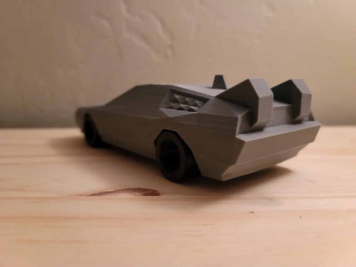 DMC Delorean Back to the Future Low Polygon Desktop Display Model Car ...
