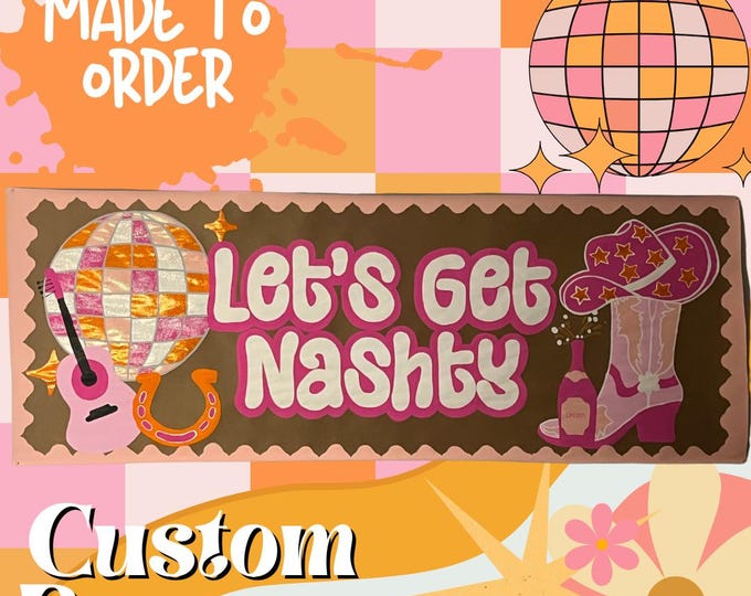 Custom Party Banner | Personalized Banner | Bachelorette Banner ...