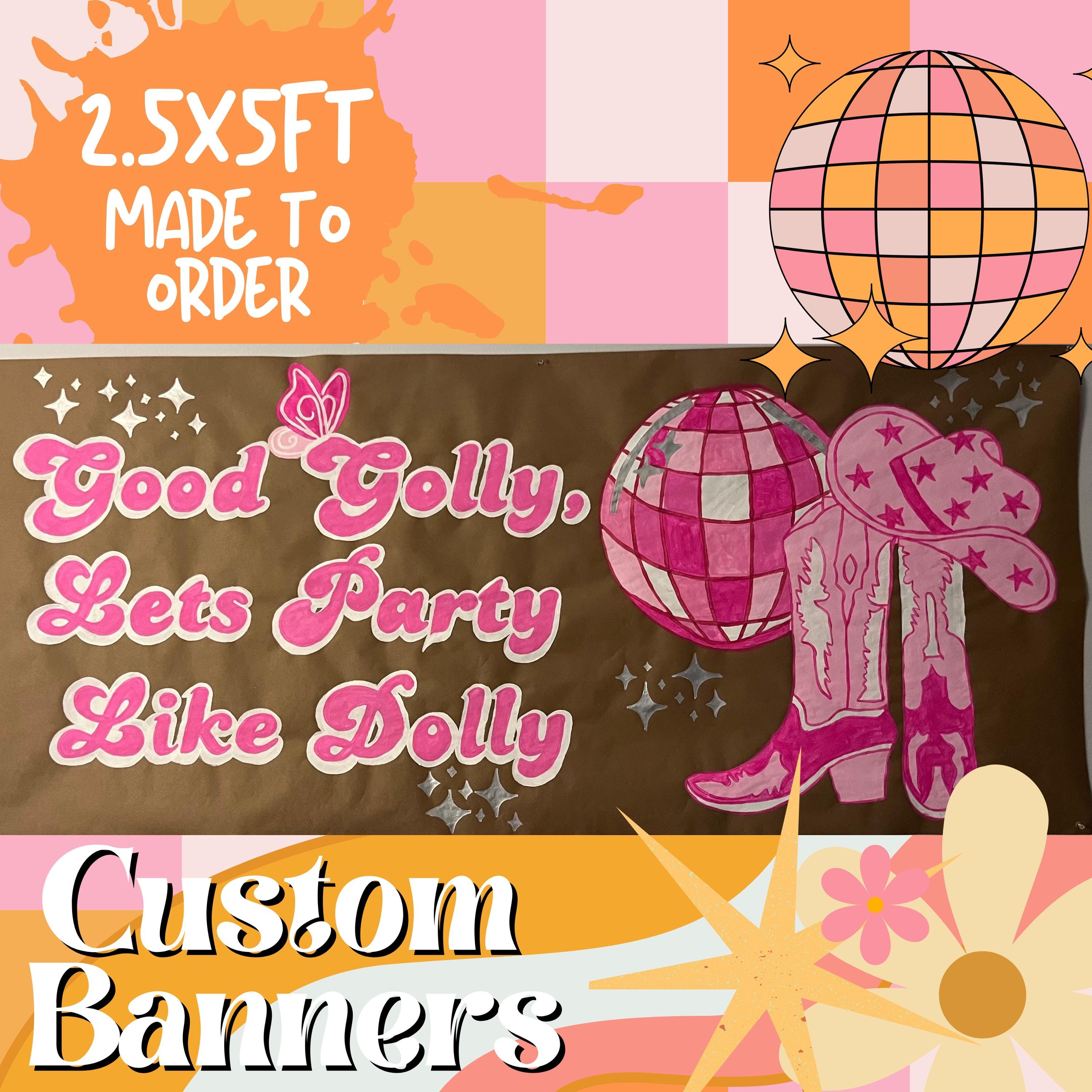 Custom Party Banner | Personalized Banner | Bachelorette Banner ...