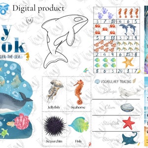 Busy Book - Under the Sea / Preschool Busy Book - Etsy