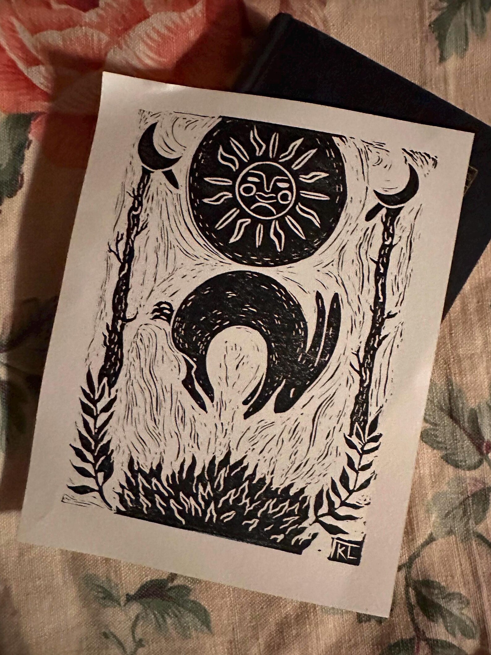 The Wicker Man Hare and Rowan Hand Pressed Art Print - Etsy