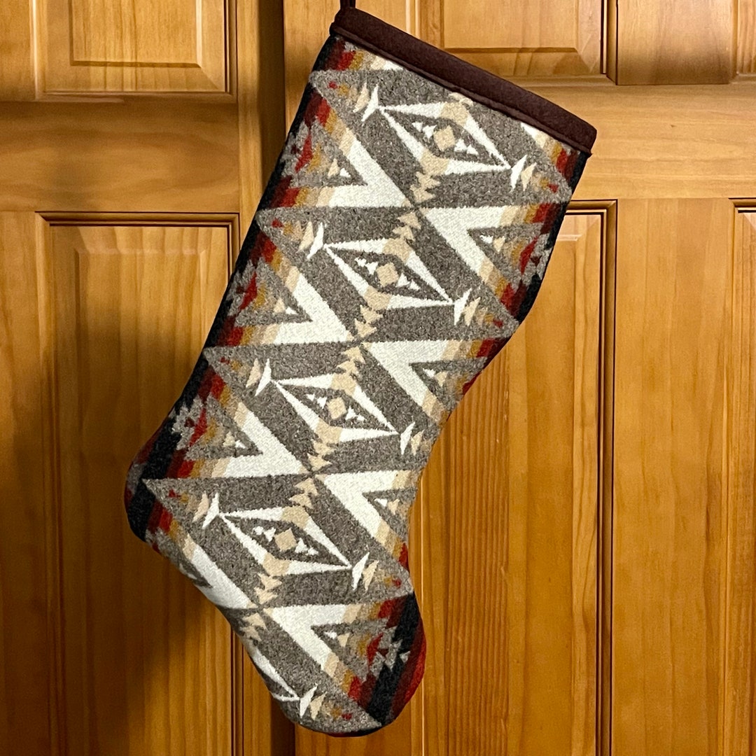 Christmas Stocking XL Wool Pacific Crest Southwestern Tribal ...