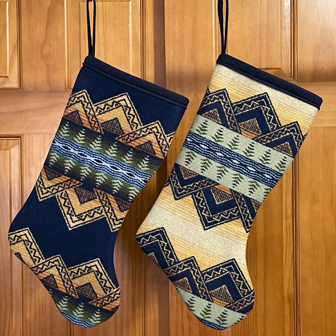 Wool Christmas Stocking XL - American Treasures - Handcrafted Pendleton ...