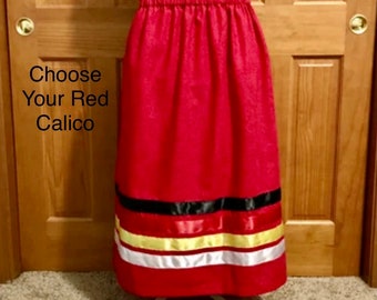 Womens Ribbon Skirt With Optional Pockets Made to Order Black With ...