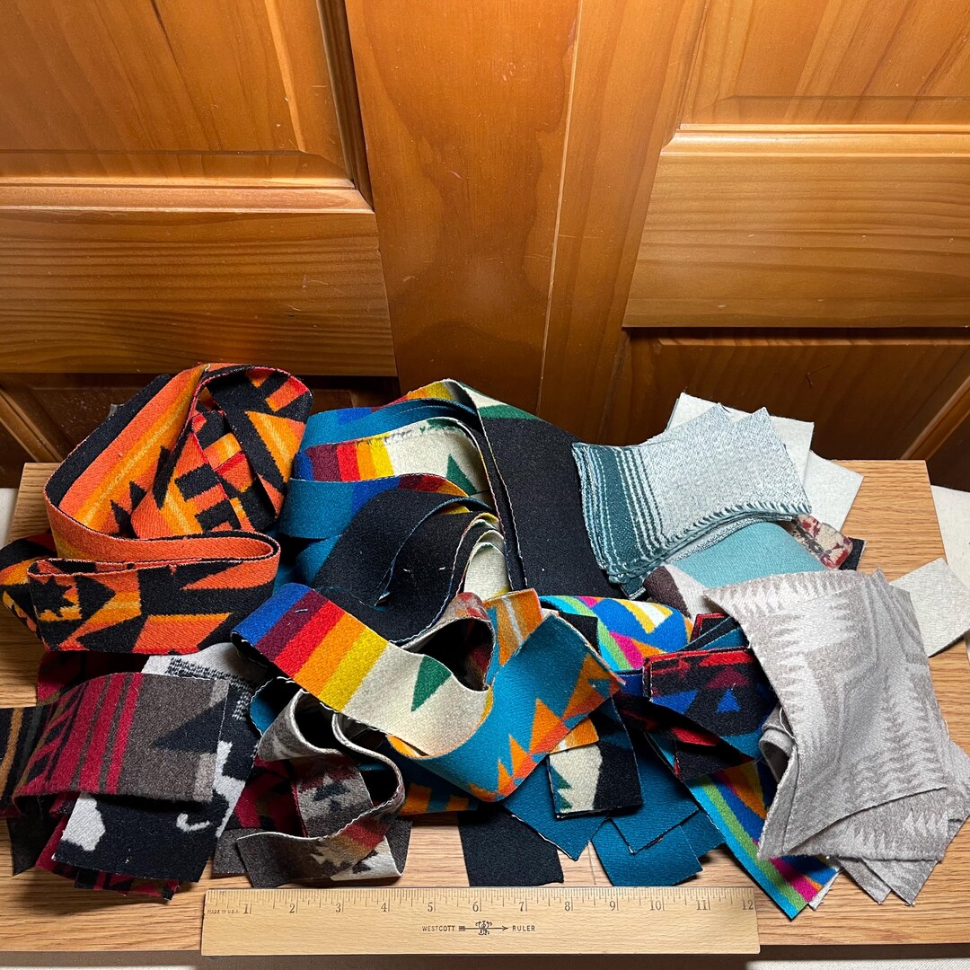 Pendleton Wool Crafting Remnants - Variety of Sizes and Colors - Etsy