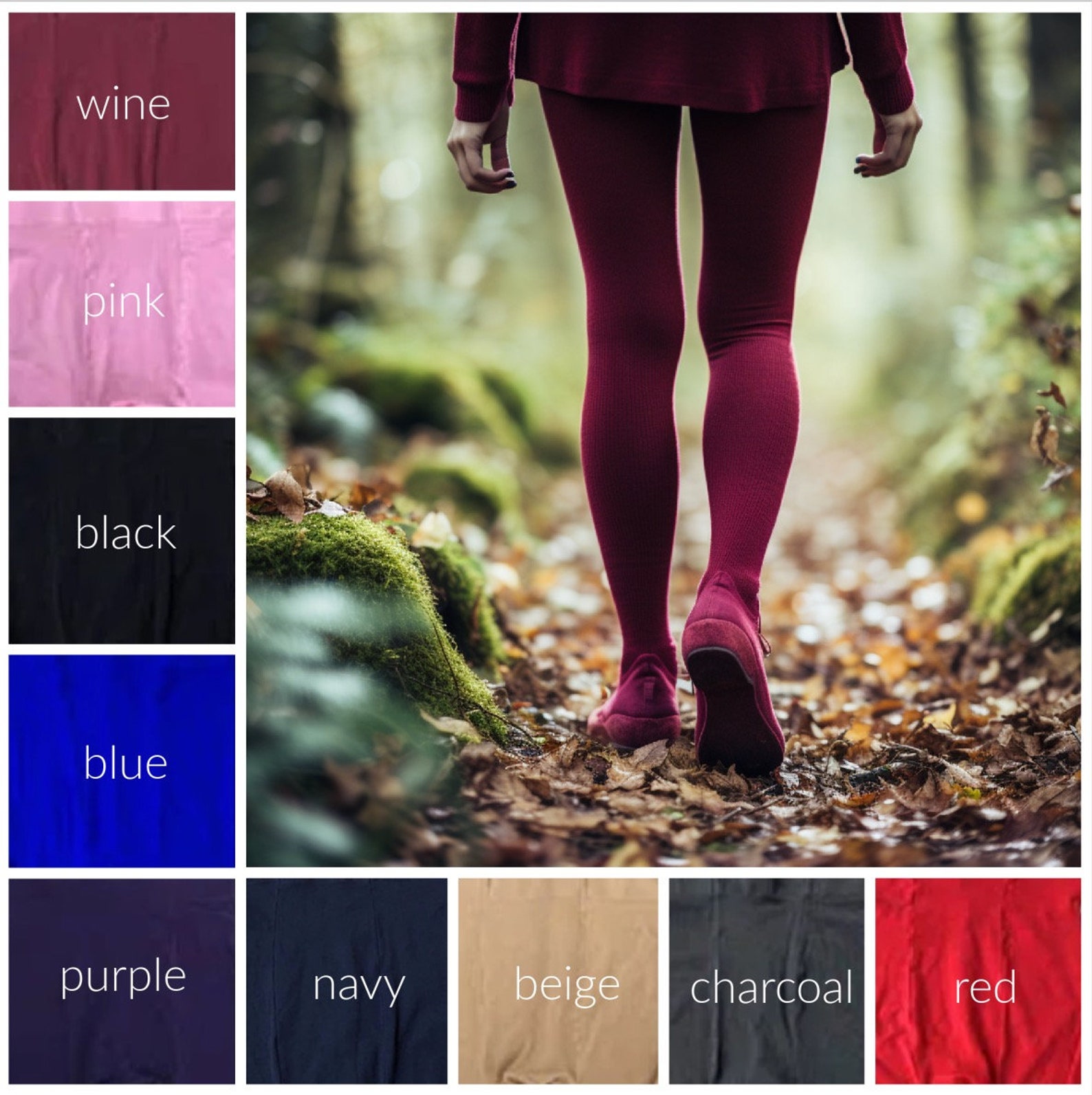 Women's Tights | Dense Stretchy Full Coverage Tights | Opaque Stockings ...