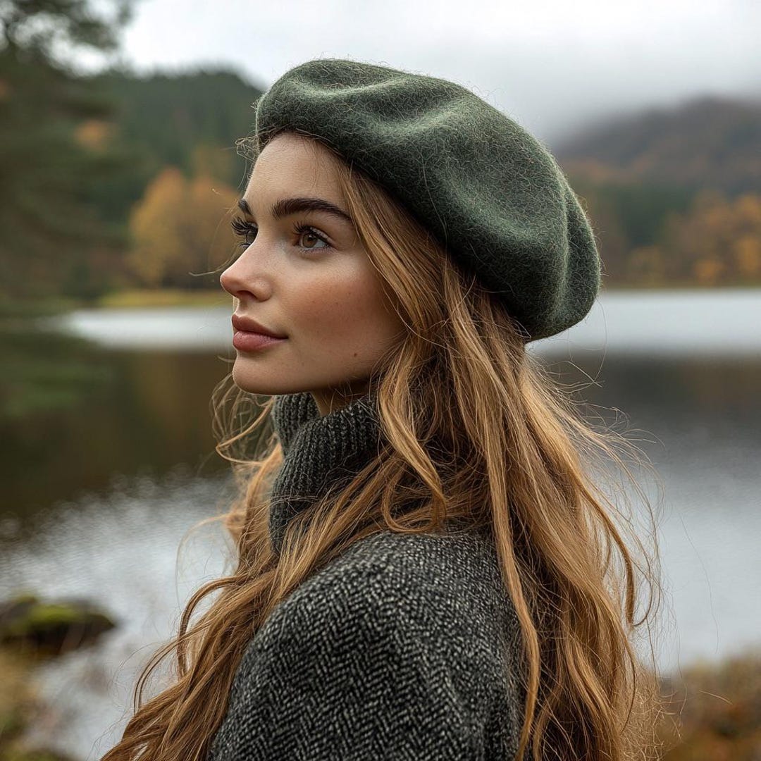 Wool Beret | French Style Hat | Fleur D'eve by Econica - Etsy