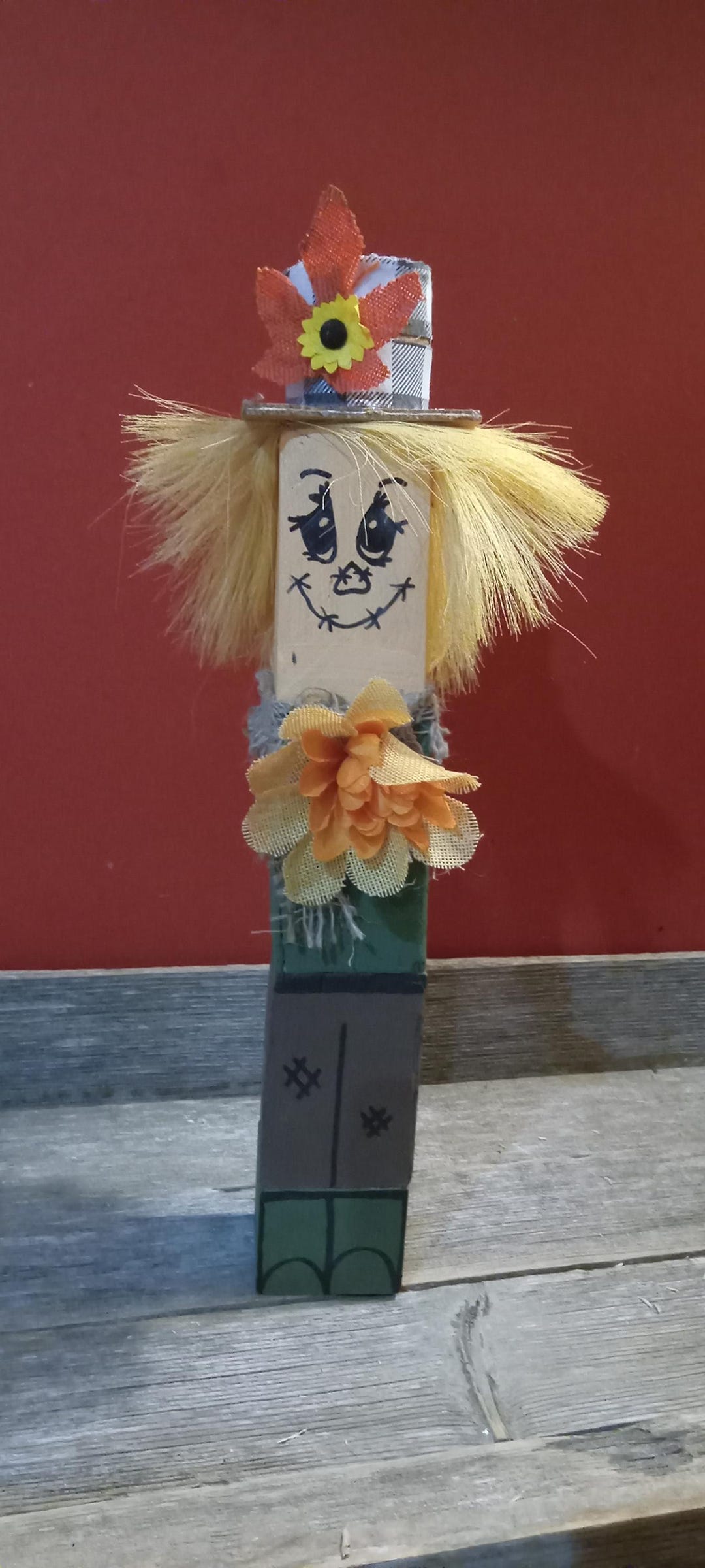 Handmade Fall Scarecrow Decor - Etsy