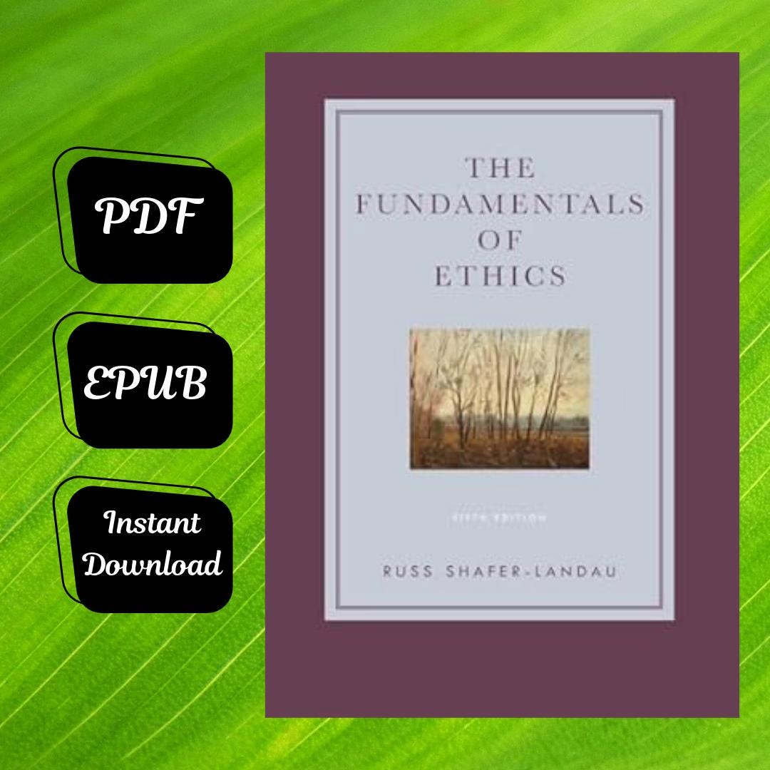 The Fundamentals of Ethics 5th Edition - Etsy
