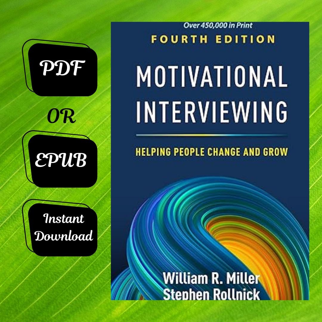 Motivational Interviewing 4th Edition - Etsy