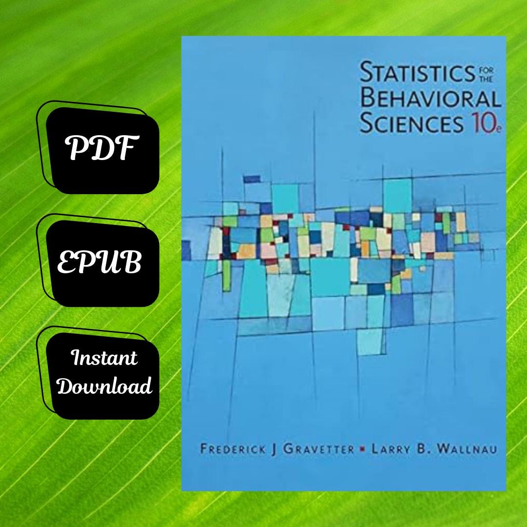 Statistics for the Behavioral Sciences 10th Edition - Etsy